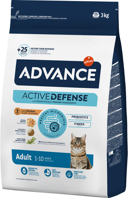 Сухой корм для взрослых котов и кошек Advance Cat Chicken & Rice с ...