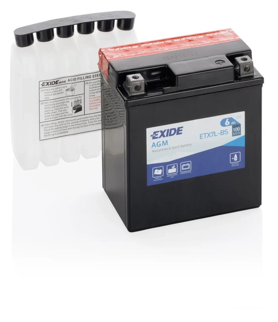 Аккумулятор 6Ah-12v Exide AGM ETX7L-BS (113х70х130) R, EN100 – фото ...