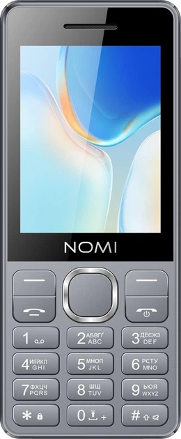 Мобільний телефон Nomi i2860 Grey (001011591136) – фото, відгуки ...