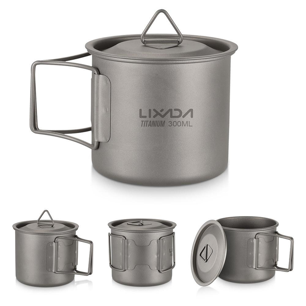 Туристическая чашка Lixada Titanium Y6017-1 посуда для походов ...