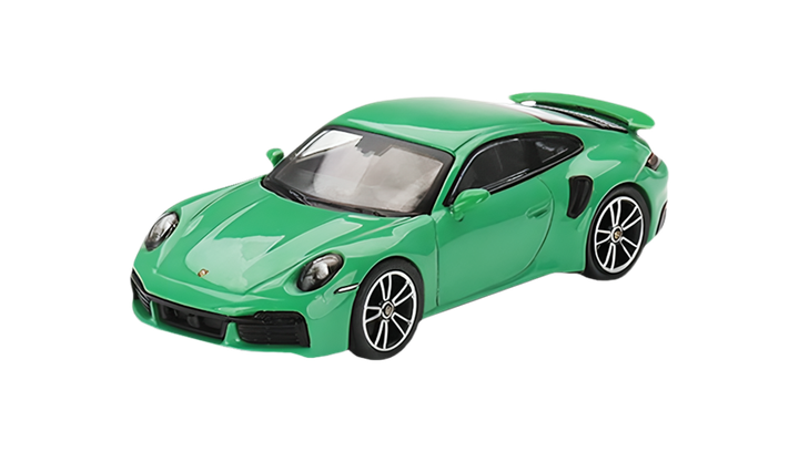Машинка Premium MINI GT Porsche 911 Turbo S 1:64 Green – игрушки с ...