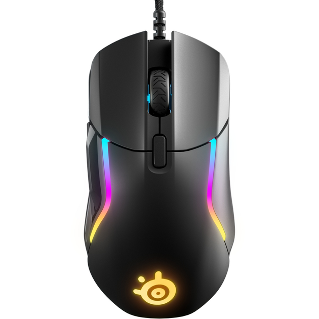 Проводная игровая мышка SteelSeries Rival 5 RGB 18000dpi 9кн Black ...