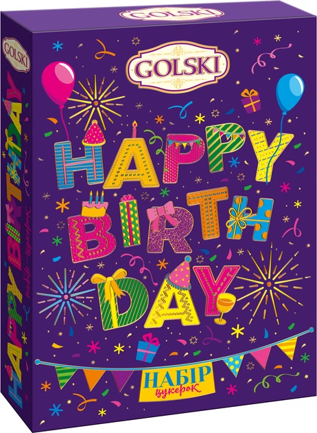 Набір цукерок Golski Happy Birthday 310 г (4820092135628) – купити в ...