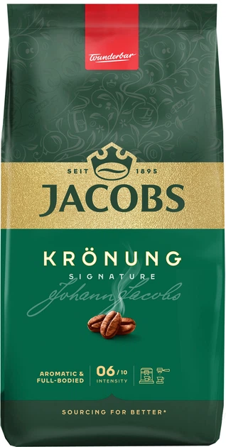 Купити Кава в зернах Jacobs Kronung 1000 г (8711000539330) - ROZETKA. Вигідна ціна на Кава в ...