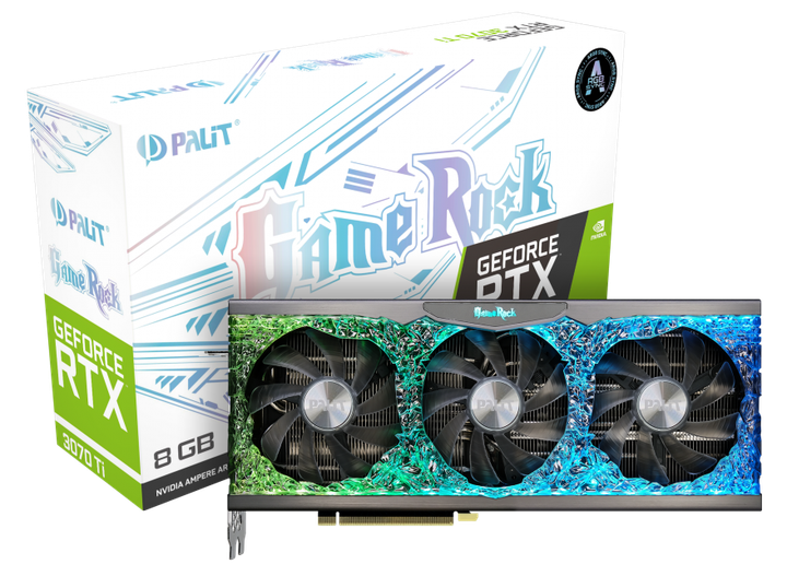 Відеокарта Palit Nvidia GeForce RTX 3070Ti - 8Gb GameRock Б\В – фото ...