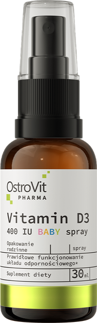 Спрей для детей OstroVit Pharma Vitamin D3 400 IU Baby spray 30 мл ...