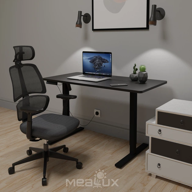 Крісло Mealux Leo Air Plus Dark Grey (Y-546 KBG) – купити онлайн на ROZETKA