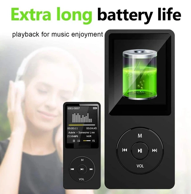 Багатофункціональний MP3 музичний плеєр Rockstar з Bluetooth 5,0, 32 Гб ...