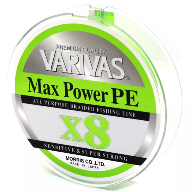 Шнур Varivas MAX Power PE X8 Lime Green 150м #2/(2140371/VA 13506) – фото, отзывы ...