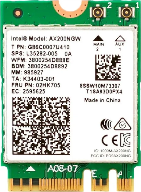 Сетевая карта Intel Wi-Fi 6 AX200 M.2 2230 (AX200.NGWG.DTK) – фото ...