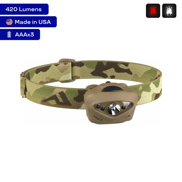 Налобний ліхтар Princeton Tec Vizz 420 Lumen MPLS Multicam – фото ...