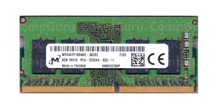 Оперативная память для ноутбука Micron DDR4 8GB 3200MHz SO-DIMM 1Rx16 ...