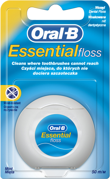Зубная нить Oral-B Essential Мятная 50 м (5010622005029/3014260280772 ...
