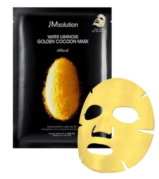 Тканевая маска с экстрактом золотистого шелкопряда JMsolution Water ...