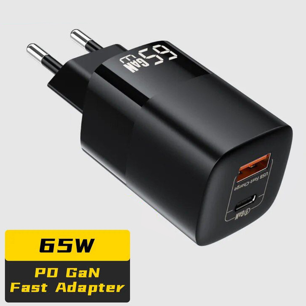Блок питания для паяльника FNIRSI HS-01 Gan 65W Черный – фото, отзывы ...