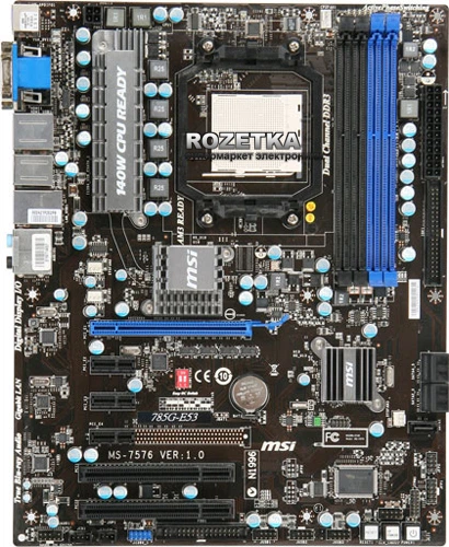 Материнская плата MSI 785G-E53 (sAM3, AMD 785G, ATI Radeon HD 4200 ...