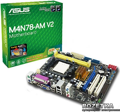 Материнская плата Asus M4N78-AM V2 (AMD AM3/AM2+/AM2, NVIDIA GeForce ...