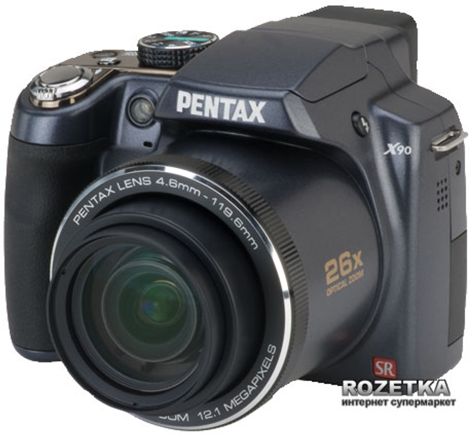 Фотоаппарат Pentax Optio X90 + SD 4Gb купить на ROZETKA | Отличная цена ...