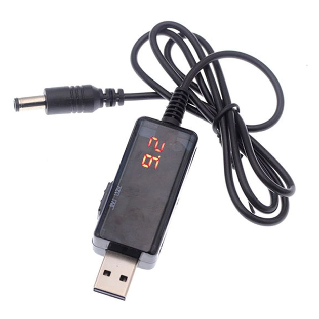 Кабель переходник универсальный для WiFi роутера USB 5V – DC to 9V/12V ...