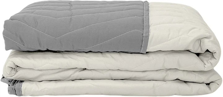 Покрывало Arcloud Double Face Бежевый/Серый евро 200x220 см Стеганое (ELEPH SK+RD ЗИГЗАГ 200x220 ...