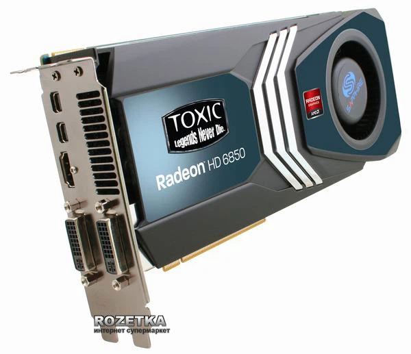 Видеокарта Sapphire TOXIC PCI-Ex Radeon HD6850 1024MB DDR5 (256bit) (820/4400) (2 x DVI, HDMI, 2 ...
