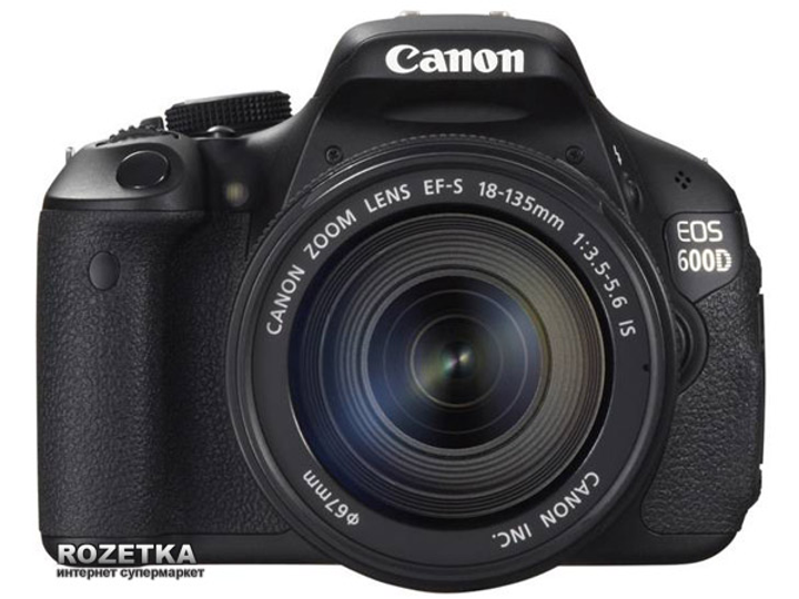 Фотоаппарат Canon EOS 600D EF-S 18-135mm IS Kit (5170B036) купить на ...