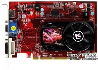 Видеокарта Powercolor PCI-E Radeon HD 6570 1024MB GDDR3 (64bit) (650/ ...