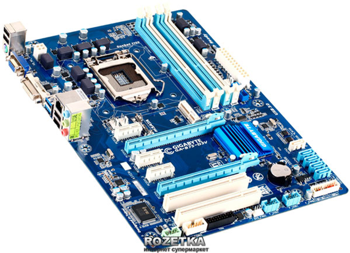 Материнская плата Gigabyte GA-B75-D3V (s1155, Intel B75, PCI-Ex16 ...