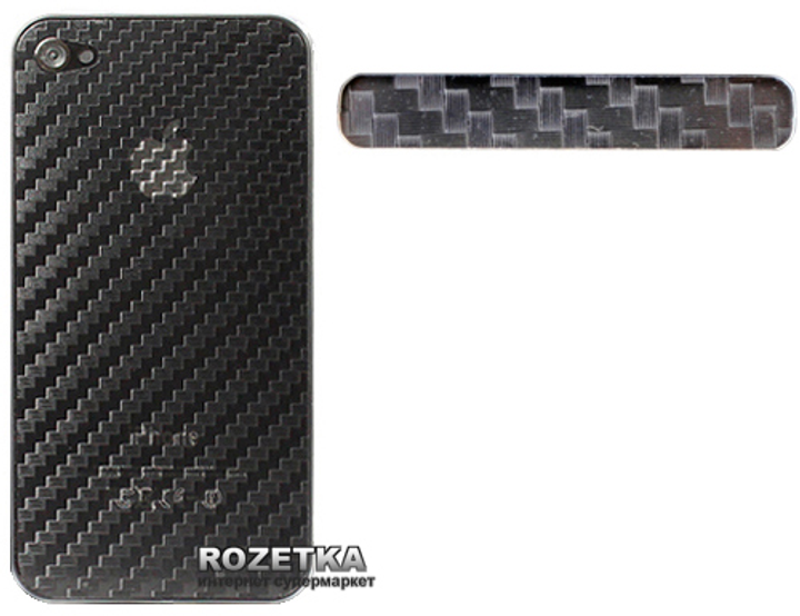 Защитная пленка на корпус iPhone 4 Mallper Carbon Black (АТ000000306 ...