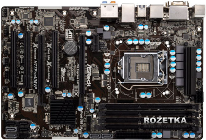 Материнская плата ASRock H77 PRO4/MVP (s1155, Intel H77, 2 x PCI-Ex16 ...