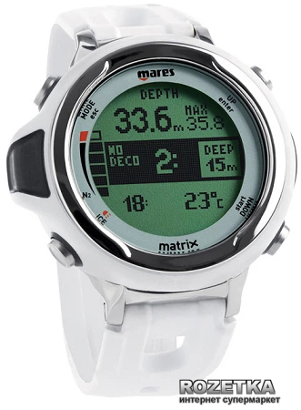 Декомпрессиметр Mares Matrix White (414167) – фото, отзывы ...