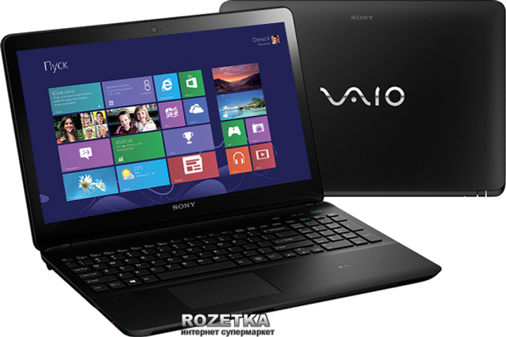 Ноутбук Sony VAIO Fit 15 SVF1521M1R (SVF1521M1RB.RU3) Black + Сумка ...