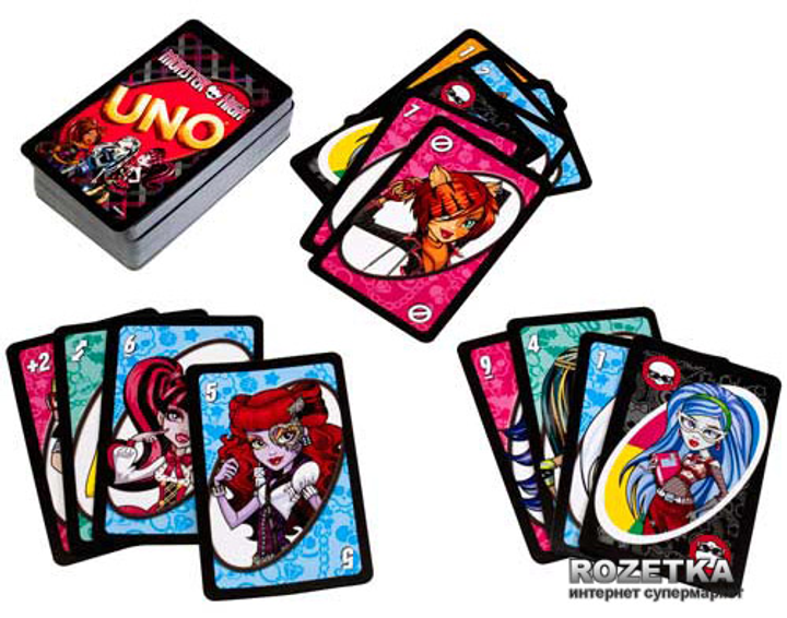 Настольная игра Uno Monster High (T8233) – фото, отзывы, характеристики ...