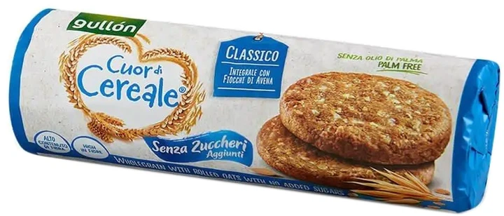 Печиво без цукру Gullon Tube Cuor di Cereale Традиційне 280 г ...