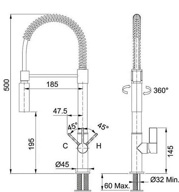 Смеситель-кран кухонный FRANKE FOX PRO (115.0486.993) хром – фото ...