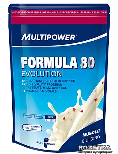 Протеин Multipower Formula 80 Evolution 510 г Банан (4006643107546 ...