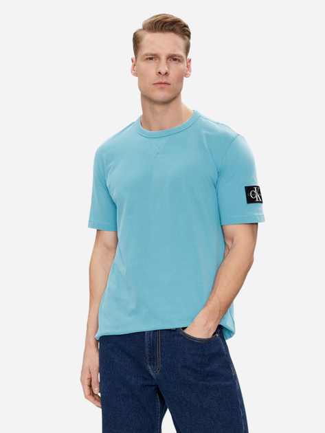 Футболка бавовняна чоловіча Calvin Klein Jeans J30j323484 Cez Xl Голуба
