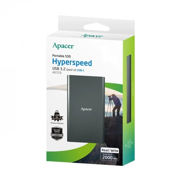 SSD диск Apacer AS723 512GB USB-C (AP512GAS723B-1) – фото, відгуки ...