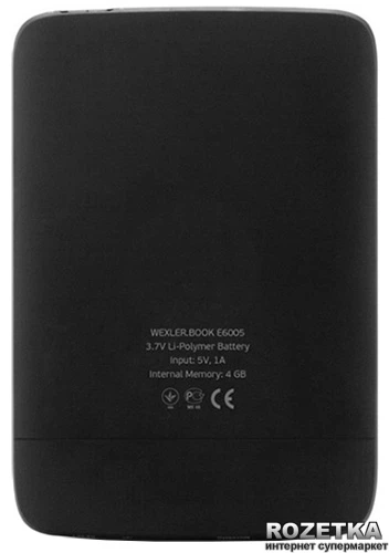 Wexler Book E6005 Black – фото, отзывы, характеристики в интернет-магазине ROZETKA | Купить в ...
