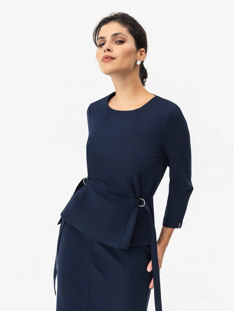 Блузка женская Garne Yanka 3041480 L Синяя (GR2000002952916) – в ...