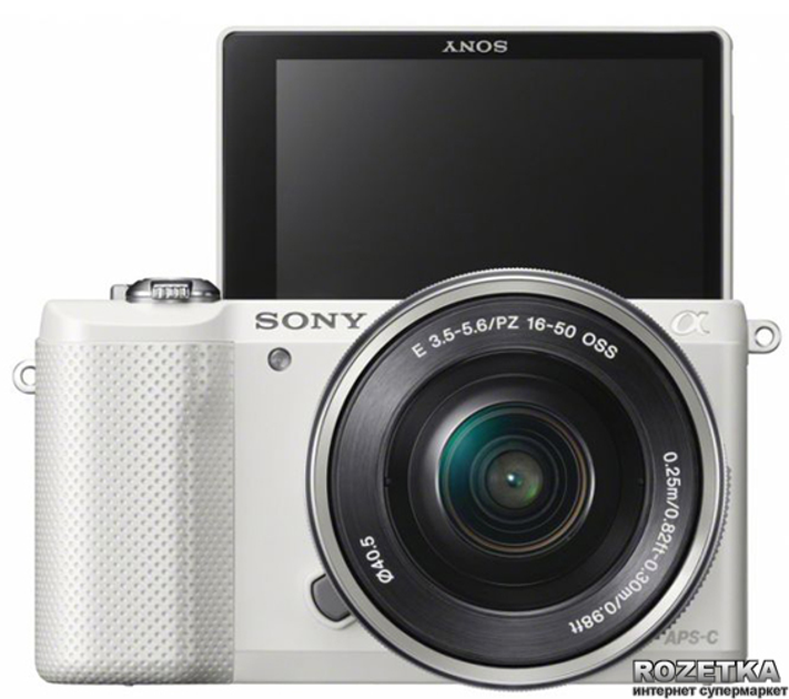 Фотоаппарат Sony Alpha 5000 16-50mm Kit White (ILCE5000LW.CEC) купить ...
