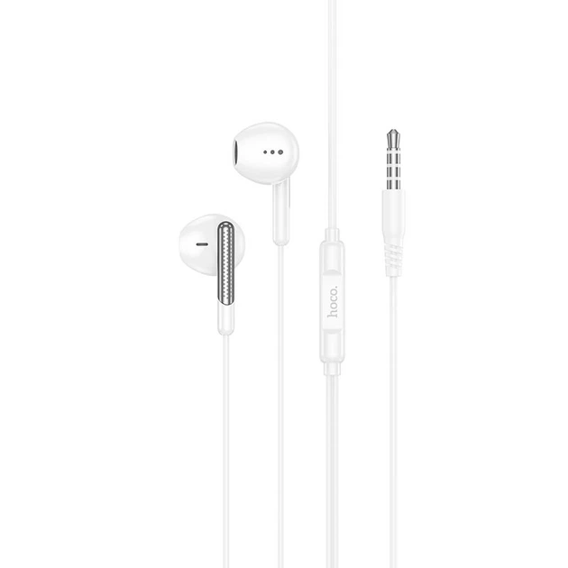 Наушники HOCO Glory universal earphones with microphone M123 белые купить в интернет-магазине ...