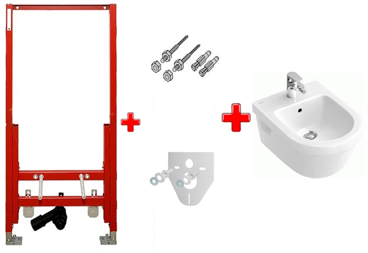 Инсталляция для биде TECE 9330000 + биде Villeroy&Boch Omnia ...