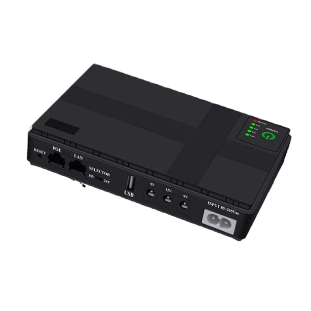 ИБП мини-UPS DC1018P для роутера, модема, GPON 12V/9V/5V/USB port/POE ...