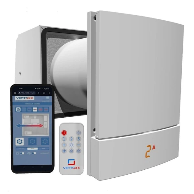Рекуператор VENTOXX Harmony SlimLine Smart с пультом ДУ и компенсационным коробом – фото, отзывы ...