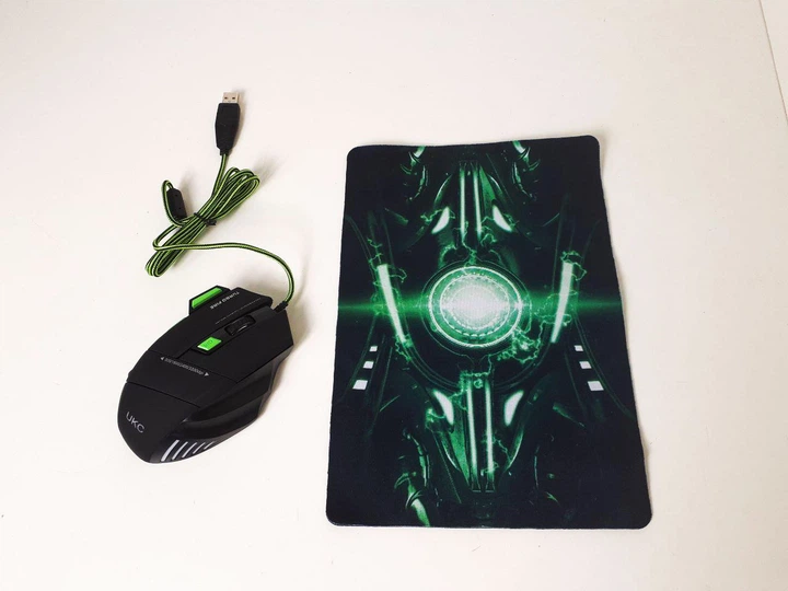Игровая проводная мышь UKC X7S 7D в комплекте с ковриком 6967 (gr_011552). – фото, отзывы ...