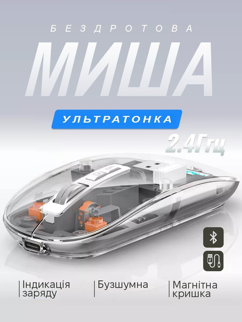 Беспроводная мышка компьютерная игровая мышь для компьютера пк ноутбука ...