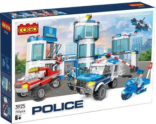 Конструктор Cogo Police Поліцейська дільниця 731 деталь (5903940011462 ...