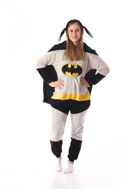 Пижама кигуруми My Kigu Женская Batman Бэтмен Серый размер S 144-155 см ...