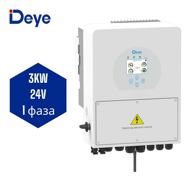 Гібридний інвертор DEYE SUN-3K-SG04LP1-EU (3 kW 24V-battery 1 фаза, 1 MPPT) – фото, отзывы ...